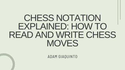 Chess Notation Explained: How To Read And Write Chess Moves - Adam Giaquinto | Business